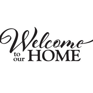 Welcome to Our Home -family Photo Wall Decal Foyer Living Room Entry ...