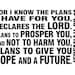Christian Subway Art Religious Bible Verse Vinyl Wall Decor I Know the ...