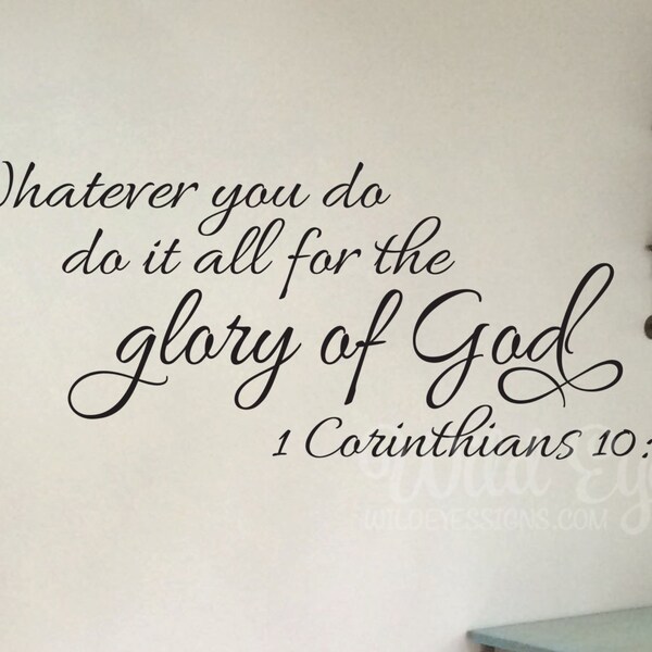 1 Corinthians 10 31 - Etsy