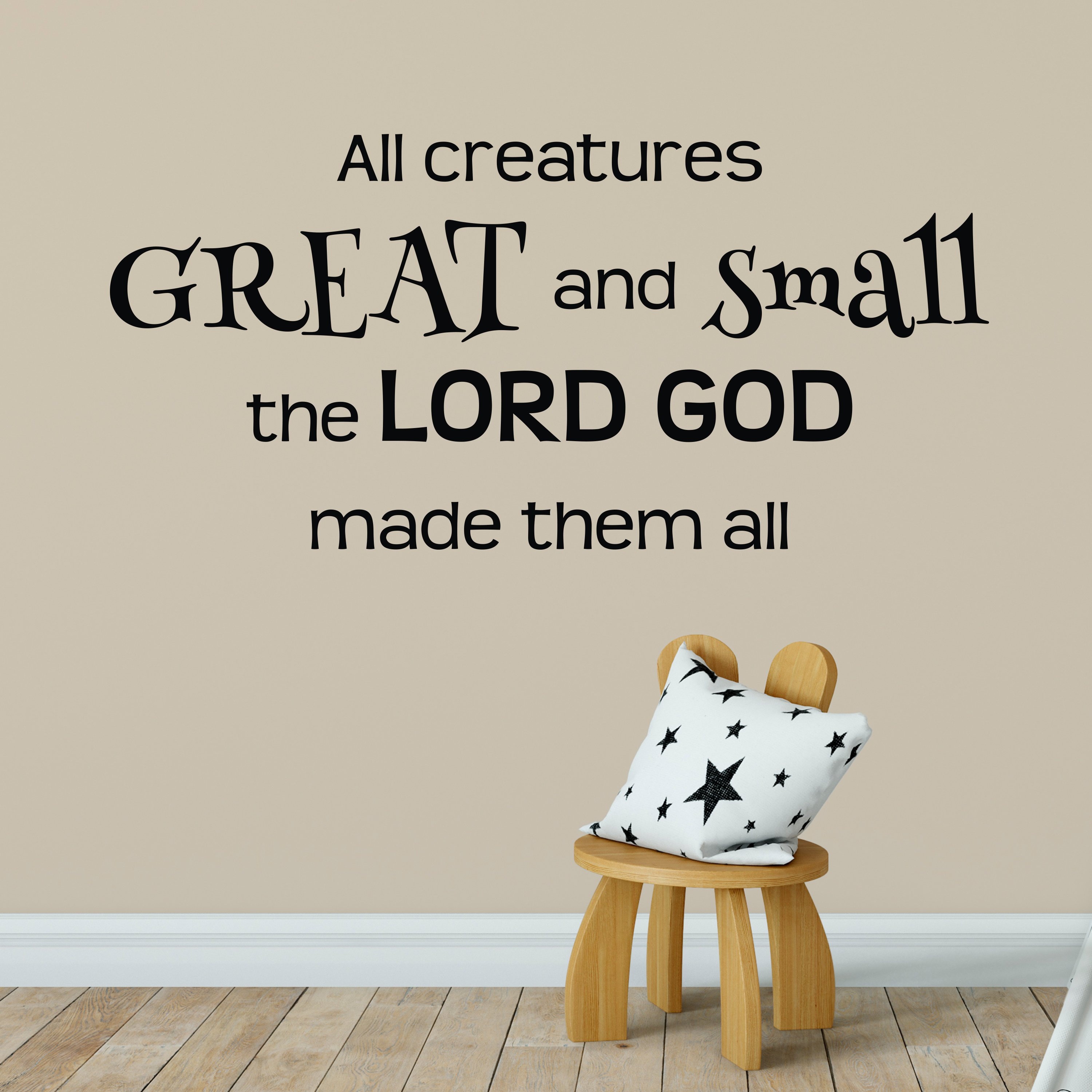 All Creatures Great and Small the Lord God Made Them All - Etsy Canada