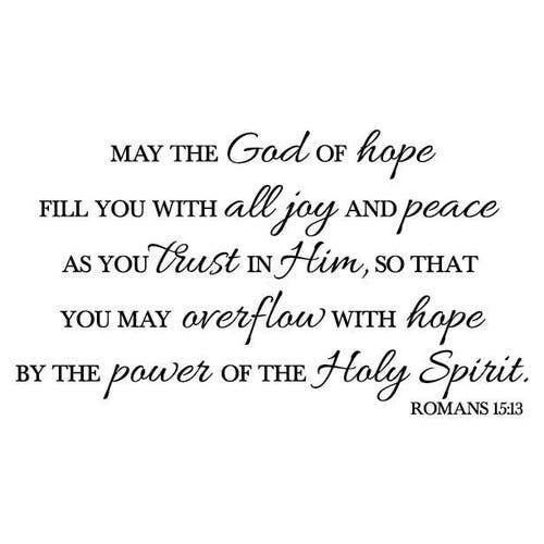 Romans 15:13 Abound in Hope Bible Verse Print Printable Wall - Etsy