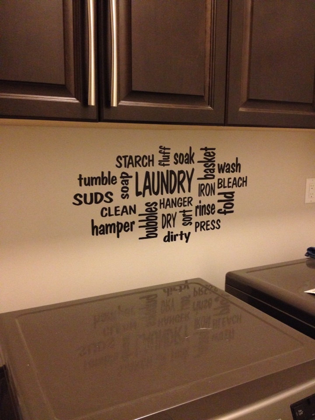 Laundry, Laundry Room Decor, Laundry Subway Art, Wall Decal, Wall ...