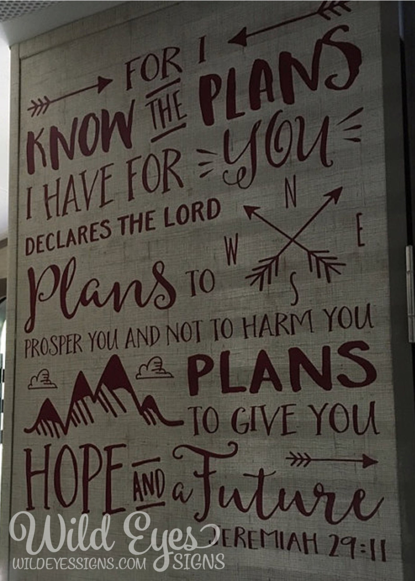 Jeremiah 29:11 for I Know the Plans I Have for You, Explorer Nursery ...