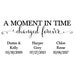 A Moment in Time Changed Forever Photo Picture Wall Vinyl Wall Decal ...