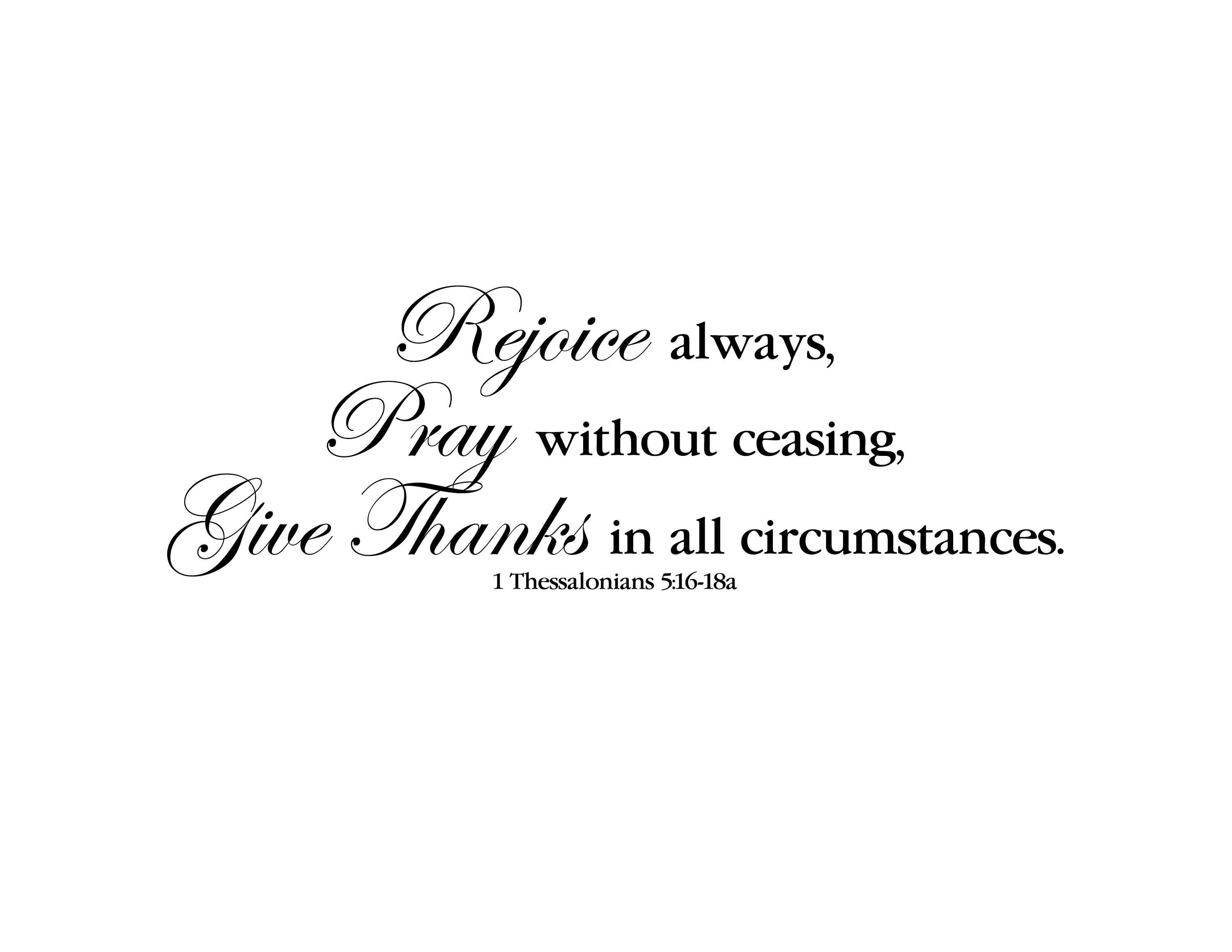 Rejoice Always Pray Without Ceasing Give Thanks 1 - Etsy Canada