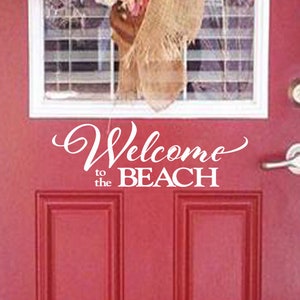 Welcome to the Beach -family Photo Wall Decal Foyer Room Entry Way ...