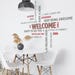 Welcome Word Collage, Vinyl Wall Decal, Business, Library, Church ...