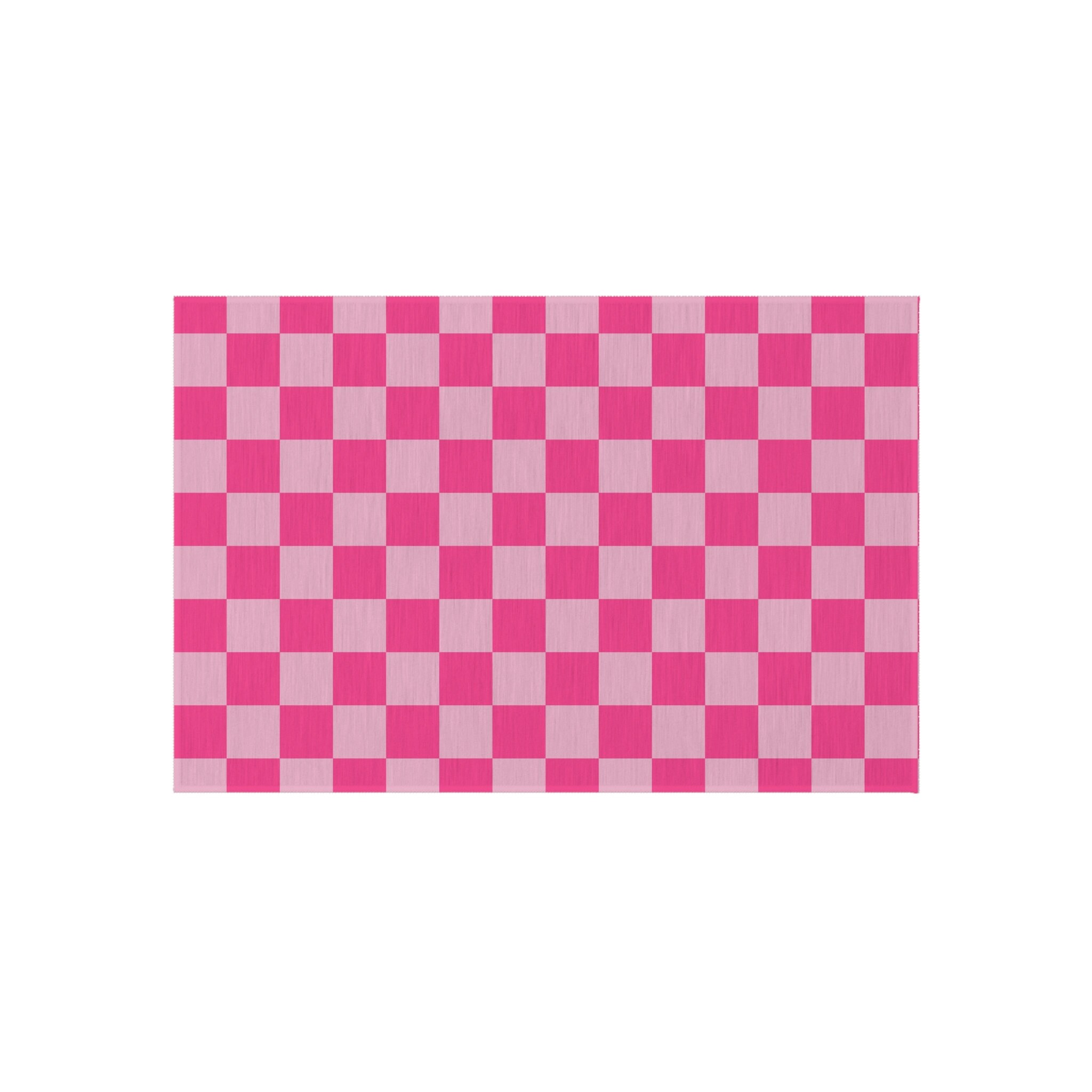 Barbie Pink Checkered Print Outdoor Rug 24 36 - Etsy