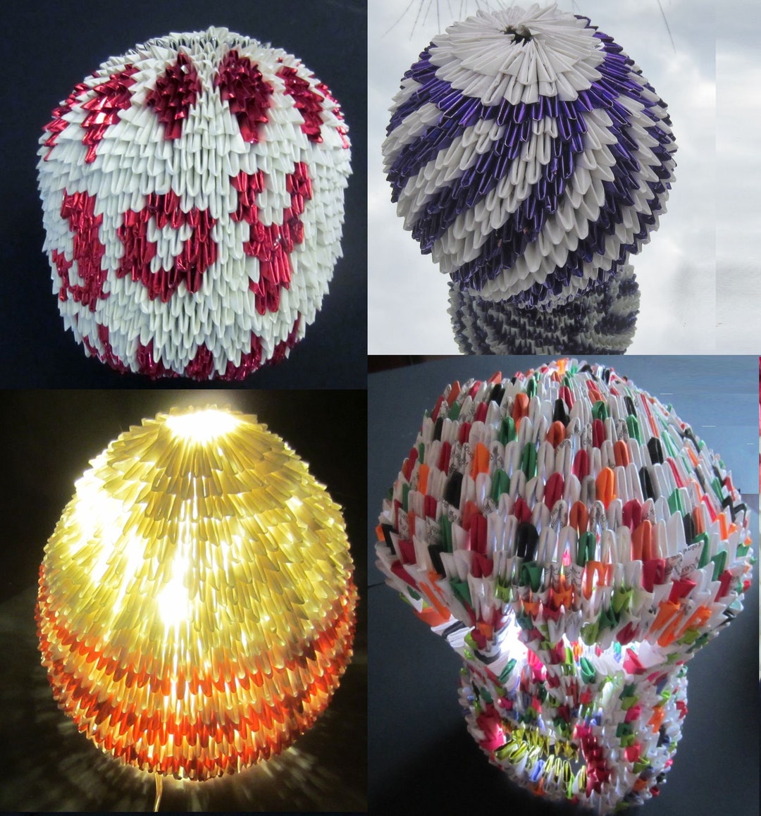 3D Origami Lantern - Etsy