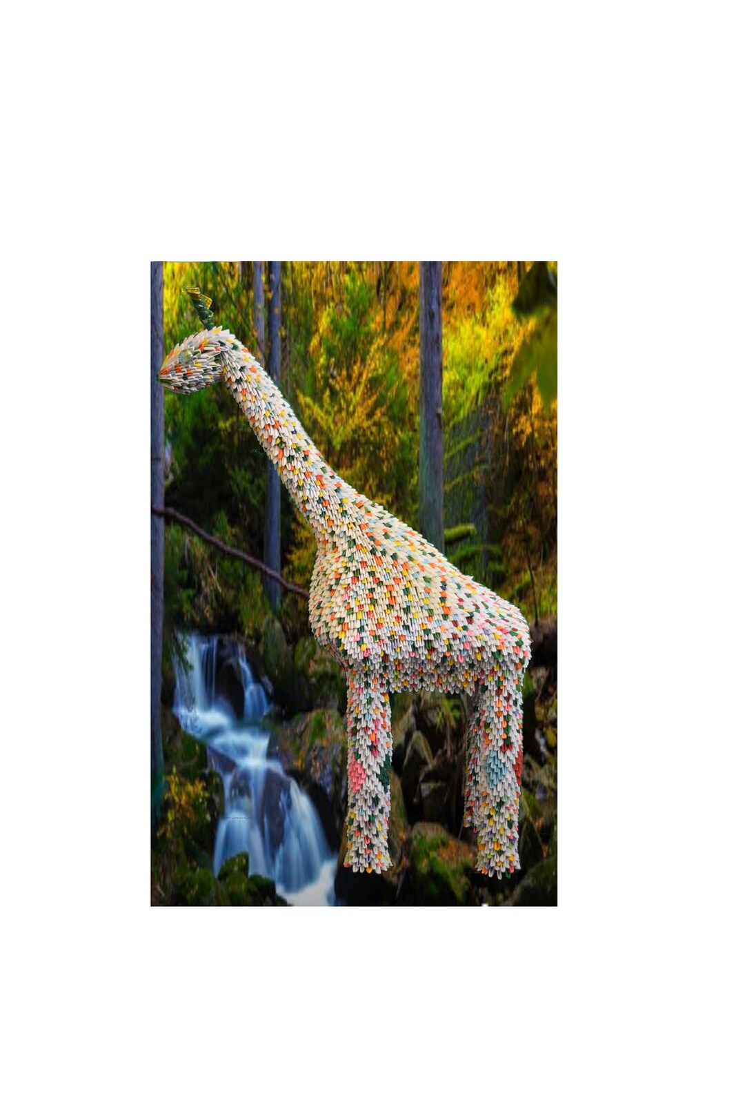 3D Origami Little Giraffe - Etsy