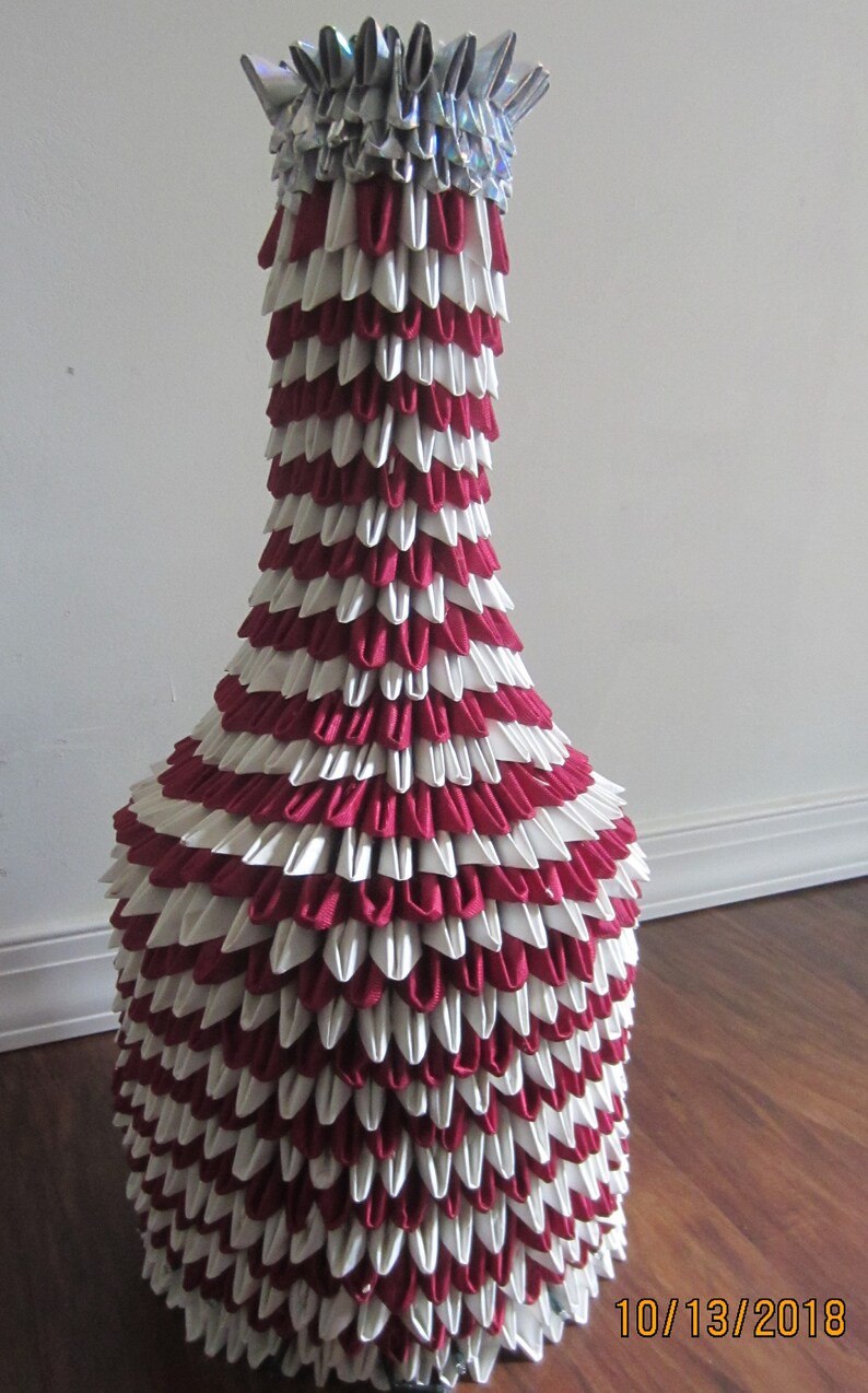 3D Origami Wine Bottle - Etsy