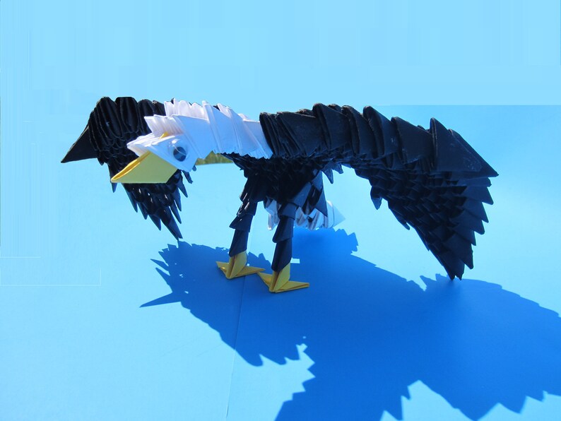 3D Origami Flying Eagle - Etsy