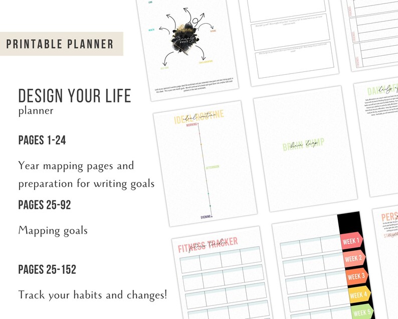 Life Mapping Planner - Etsy