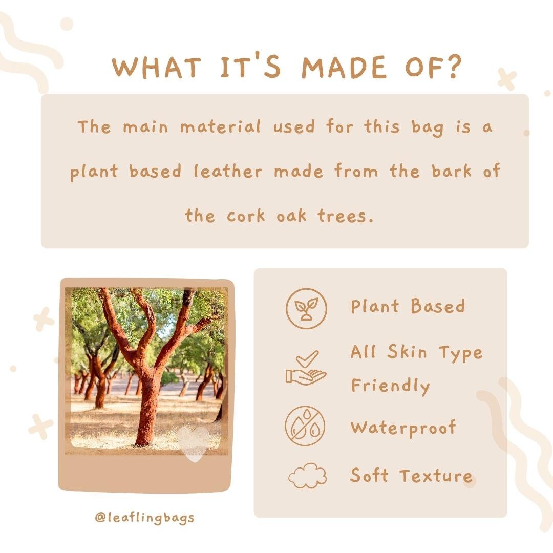 Green Cork Leather Leaf Backpack Made From Plant Based - Etsy Canada