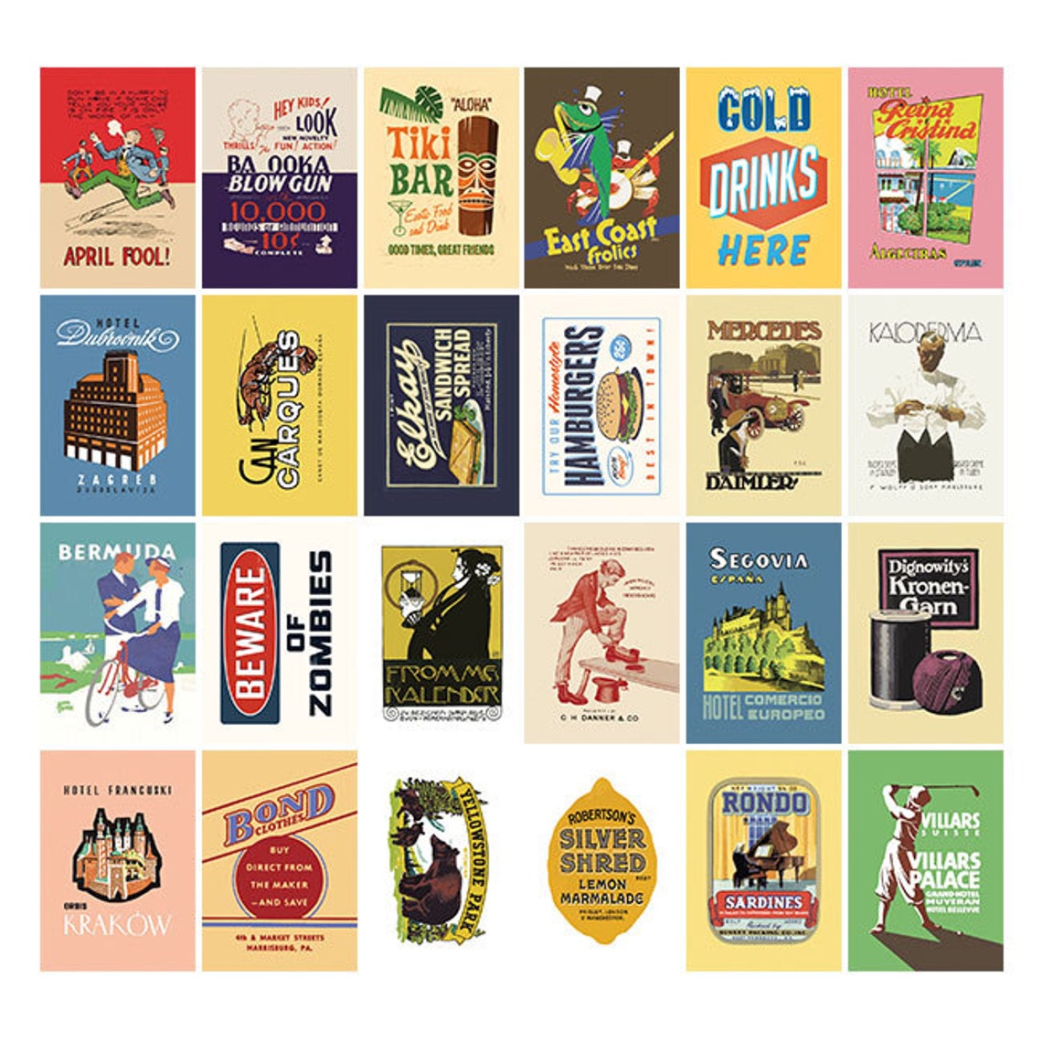 Vintage Romantic Vintage Label Sticker Set Paper Craft - Etsy