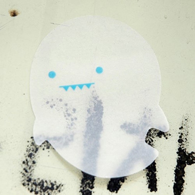 Ghost See Through Sticky Memo Notes 40 Sheets Tracing Memo Cute Notepad ...