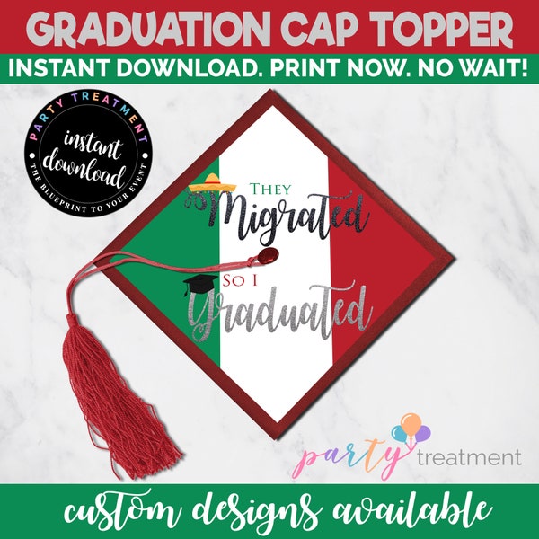 Mexican Graduation Cap Topper - Etsy