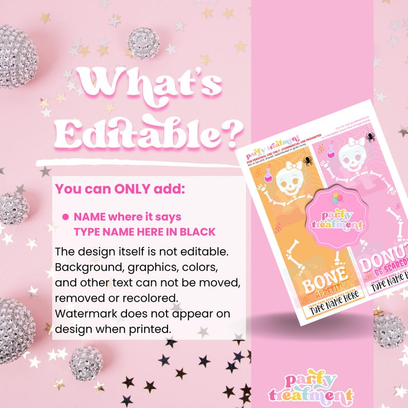 Skeleton Donut Card Halloween Printable, Halloween Donut Instant ...