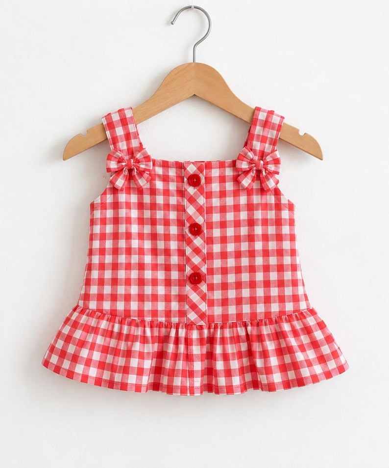 Kids Sewing Pattern PDF, Dress Sewing Pattern, Girls Top & Wide Leg ...