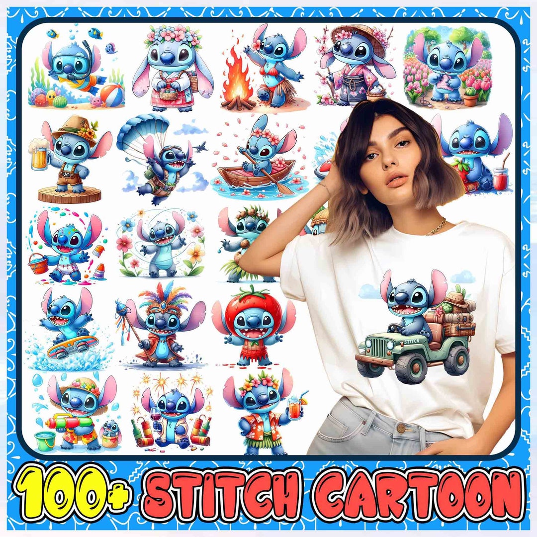 Mega Stitch Bundle SVG, Stitch Hawaii Svg, Stitch Clipart, Stitch Png ...