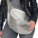 Large Metallic Silver Fanny Pack - Oversized Sling Bag for Women ...
