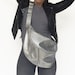 Large Metallic Silver Fanny Pack - Oversized Sling Bag for Women ...