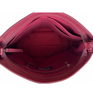 Red Leather Bag - Soft Leather Bag - Leather Hobo Bag - Red Soft ...