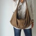 Taupe Leather Shoulder Bag Women Slouchy Leather Purse Large Leather ...
