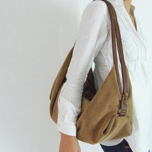 Suede Leather Bag - Soft Leather Bag - Slouchy Leather Bag - Shoulder ...
