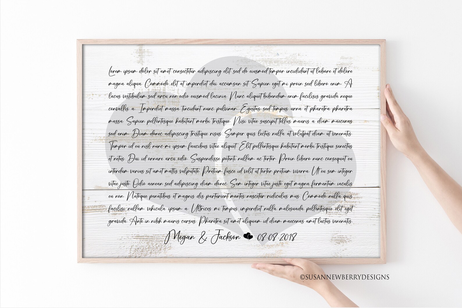 Two Hearts Song Lyrics PRINT OR CANVAS - Wedding Vows - Bible Verse - Personalized Anniversary ...