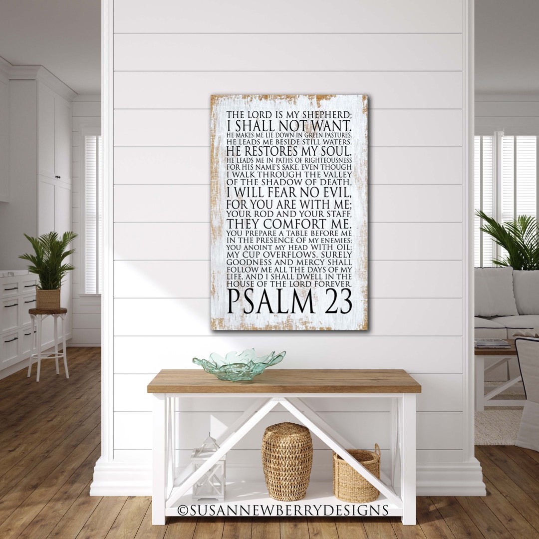 Psalm 23 the Lord is My Shepherd I Shall Not Want From the 23rd Psalm ...