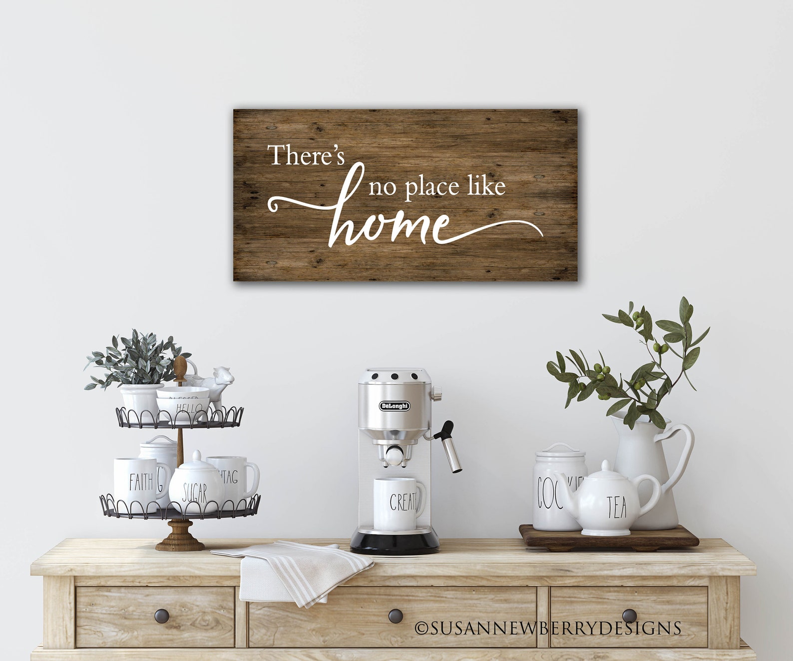 There's No Place Like Home Canvas Wall Art Foyer - Etsy