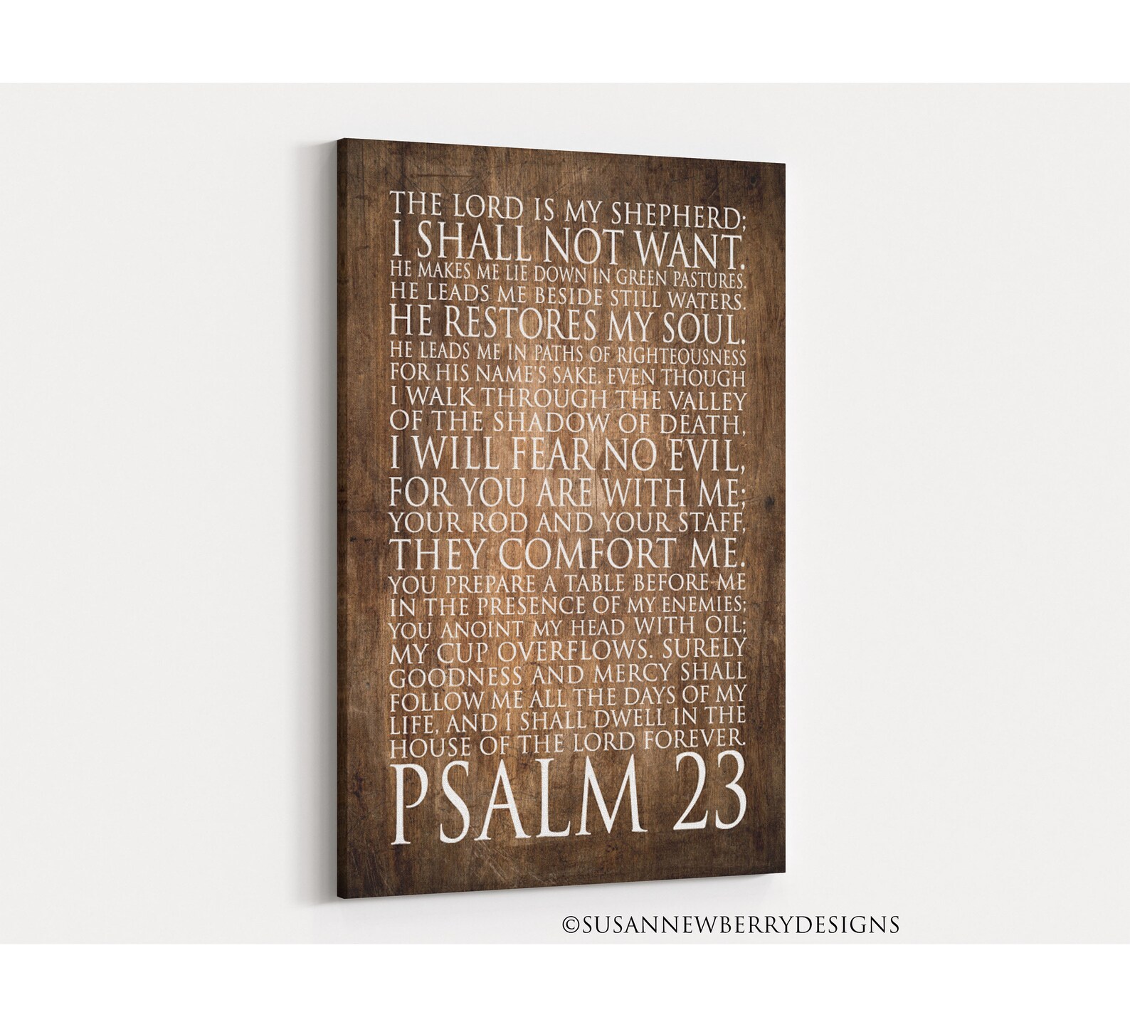 Psalm 23 the Lord is My Shepherd I Shall Not Want Bible Verse Twenty ...