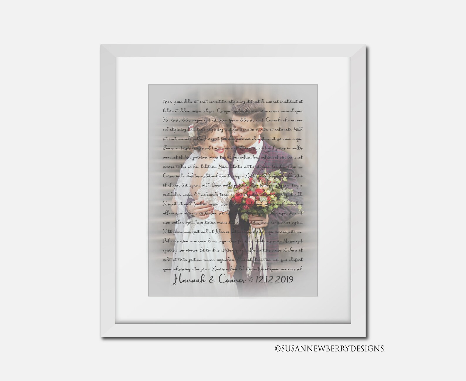 Beautiful Anniversary Gift Faded Wedding Photo With Song - Etsy