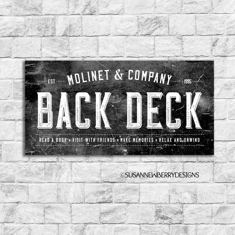 Deck Sign - Etsy