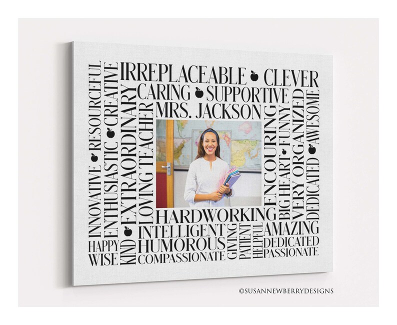 Custom Word Cloud With Photo PRINT OR CANVAS Wedding Gift - Etsy