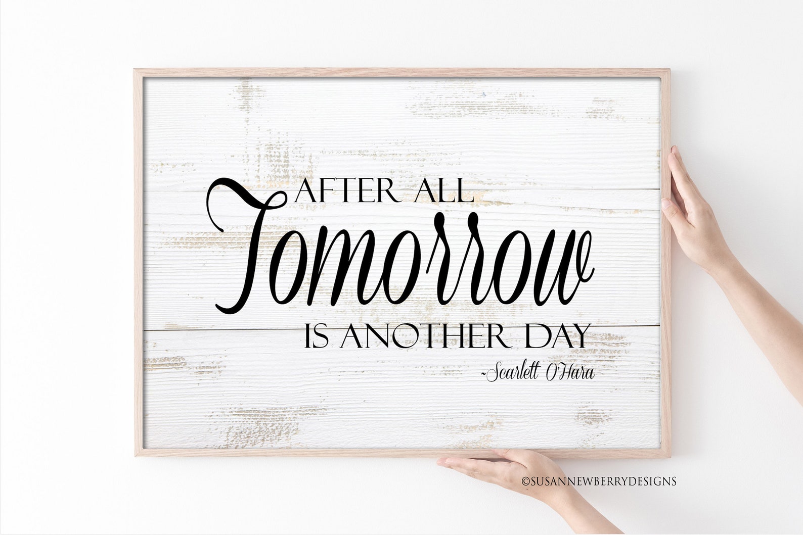Tomorrow is Another Day PRINT or CANVAS Wall Art Scarlett - Etsy