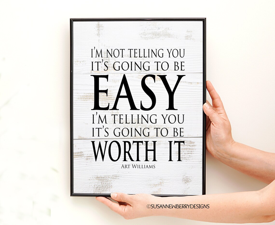 Im Not Telling You Its Going to Be Easy Im Telling You Its - Etsy