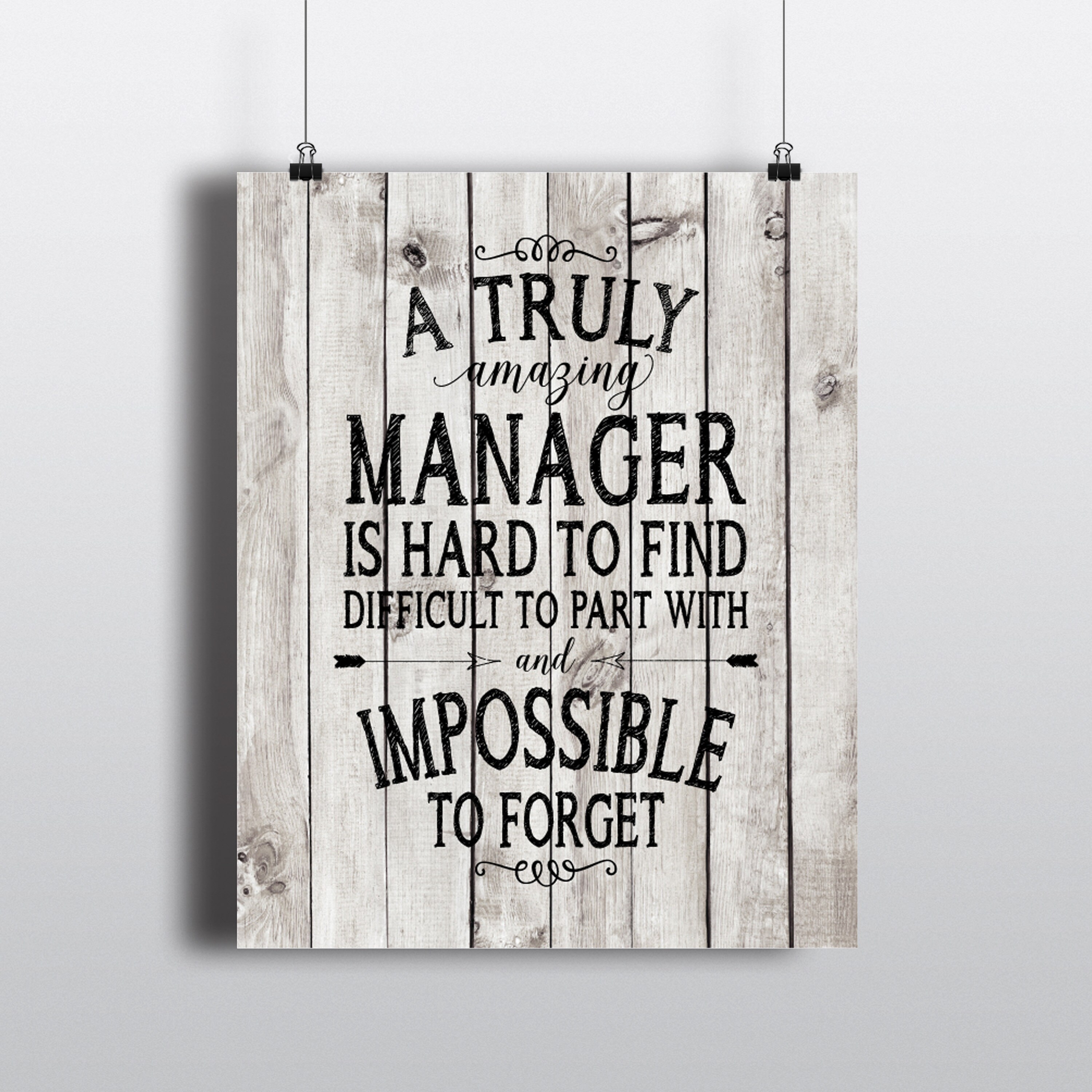 A truly amazing manager is hard to find difficult to part with | Etsy