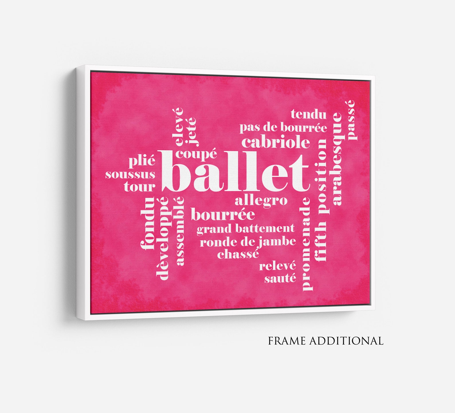 Dance Wall Art - Ballet Typography Print or Canvas - Teen or Tween Room ...