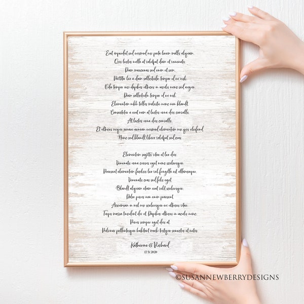 Calligraphy Lyrics - Etsy