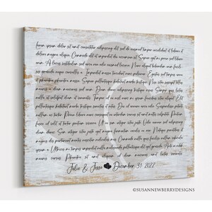 Two Hearts Song Lyrics PRINT OR CANVAS - Wedding Vows - Bible Verse ...