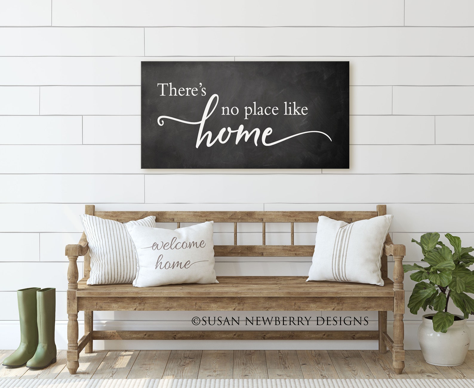 There's No Place Like Home Canvas Wall Art Foyer - Etsy
