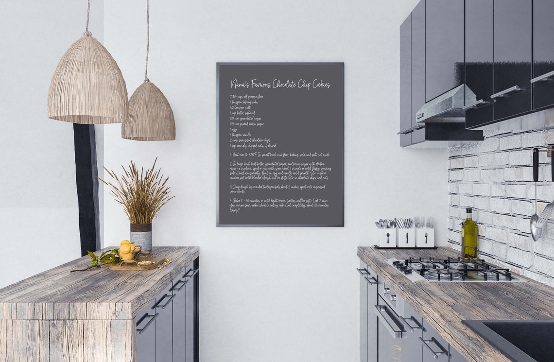 Favorite Recipe Wall Art PRINT or CANVAS Custom Family | Etsy