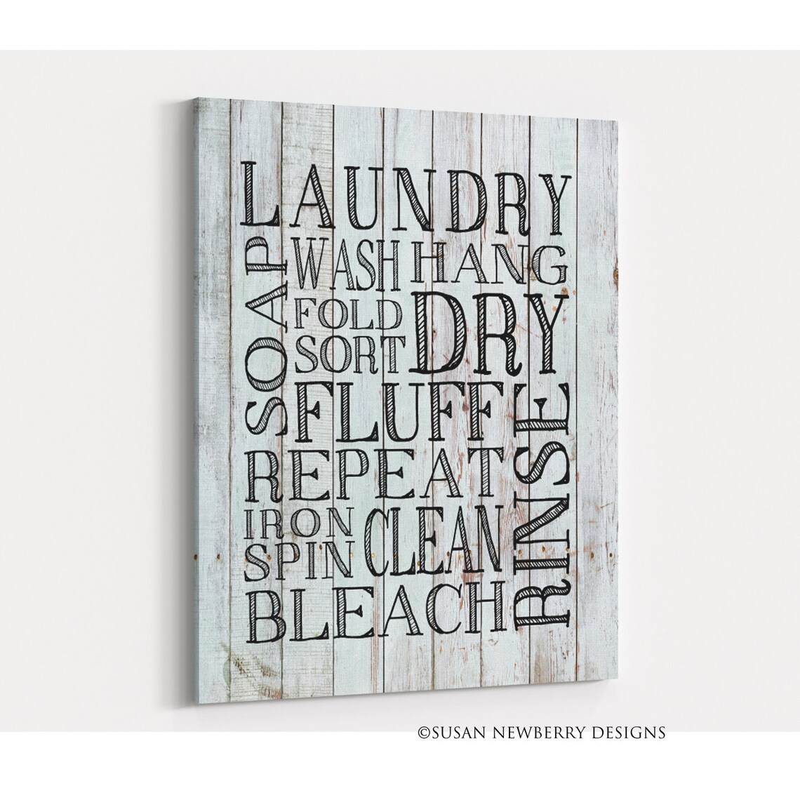Laundry Typography Wall Art Laundry Room Wall Decor PRINT or | Etsy