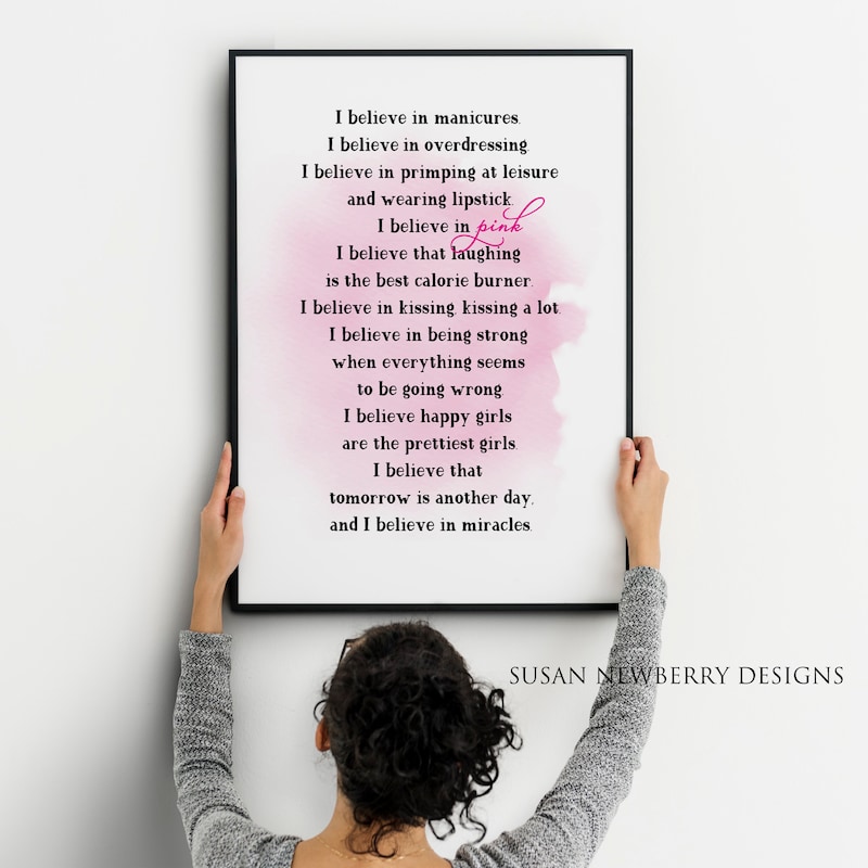 Believe in Pink - Etsy