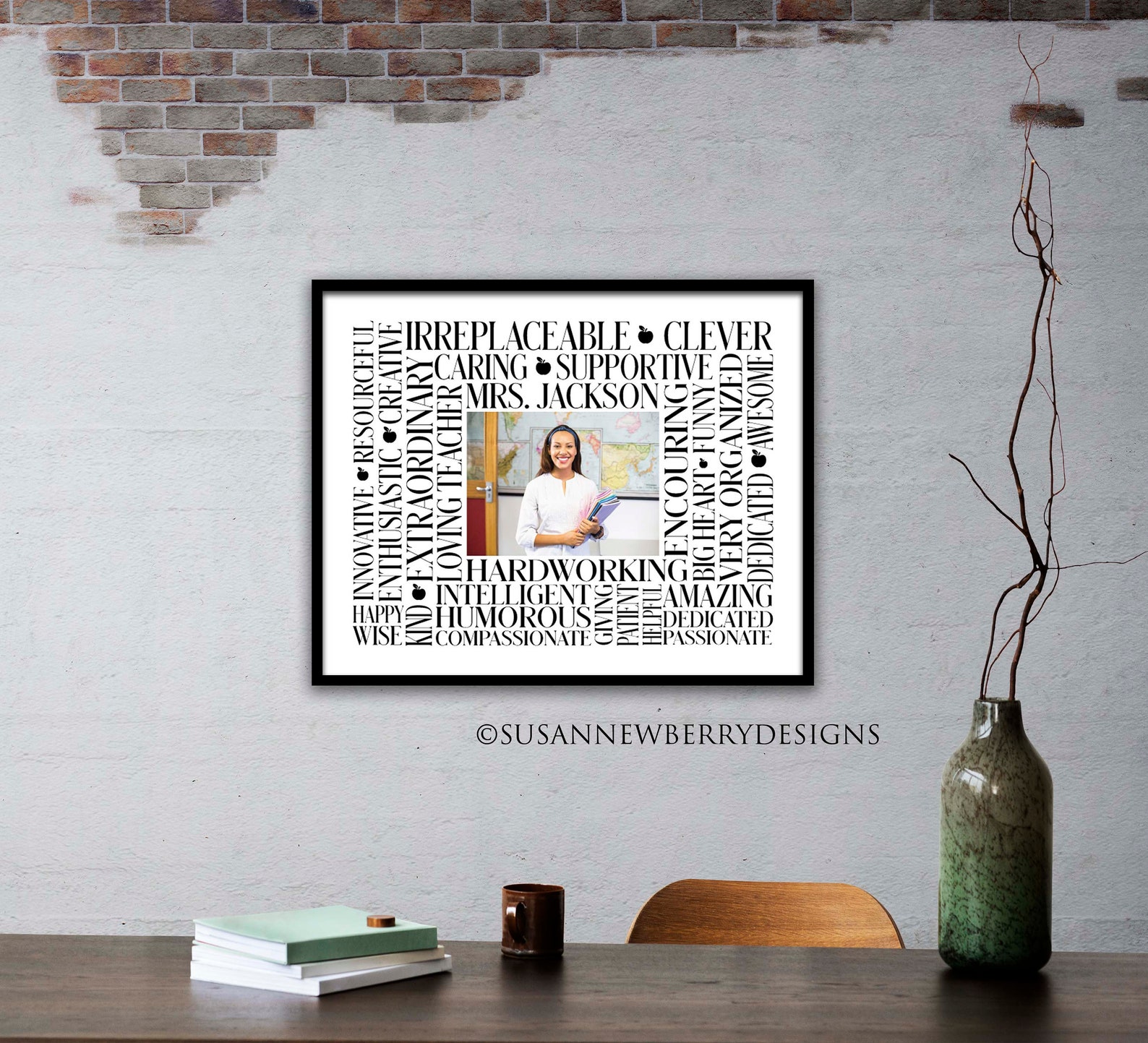 Custom Word Cloud With Photo PRINT OR CANVAS Wedding Gift - Etsy