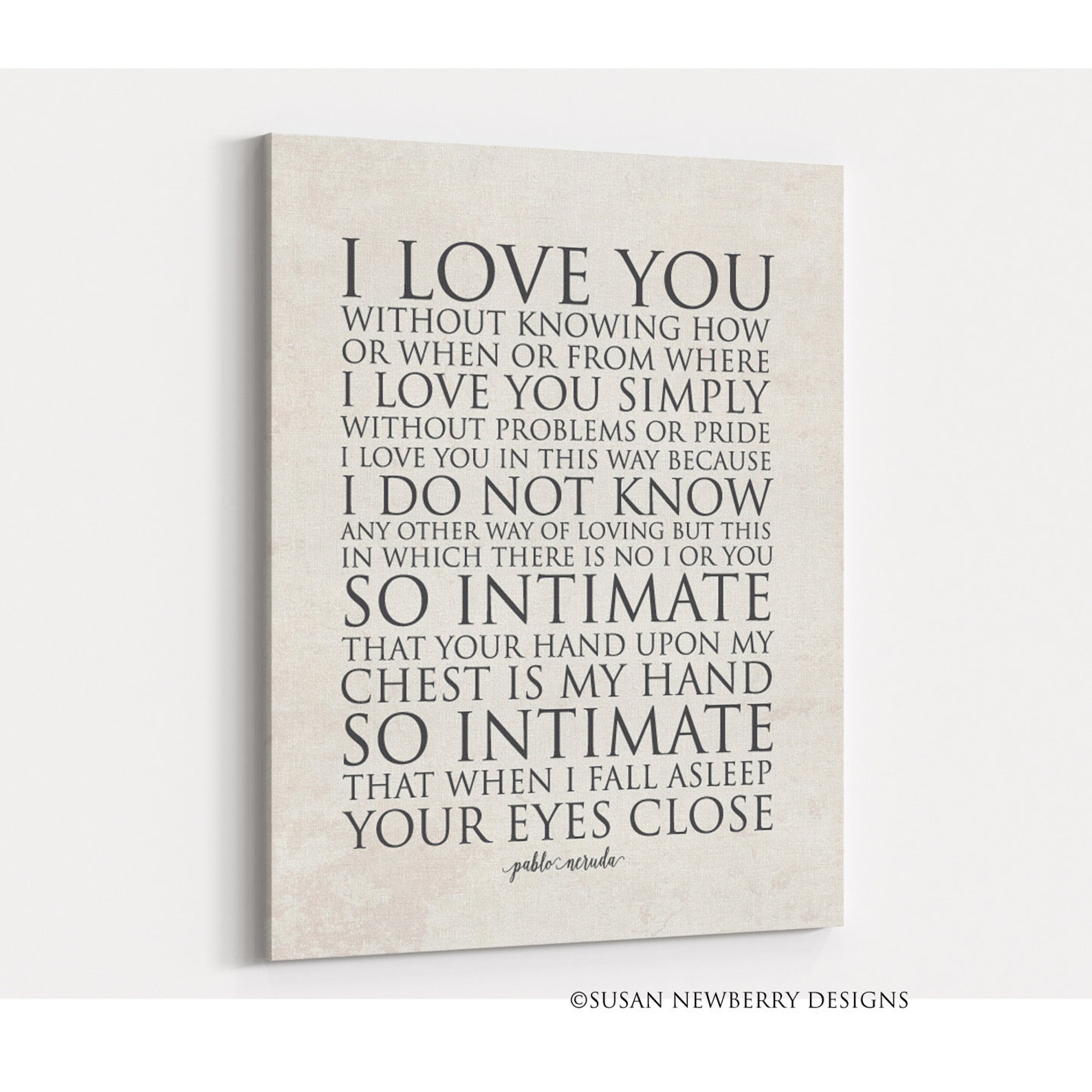 I Love You Without Knowing - Pablo Neruda 100 Love Sonnets - Poetry ...