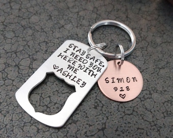 Police Officer Gift Stay Safe I Need You Here With Me Police | Etsy