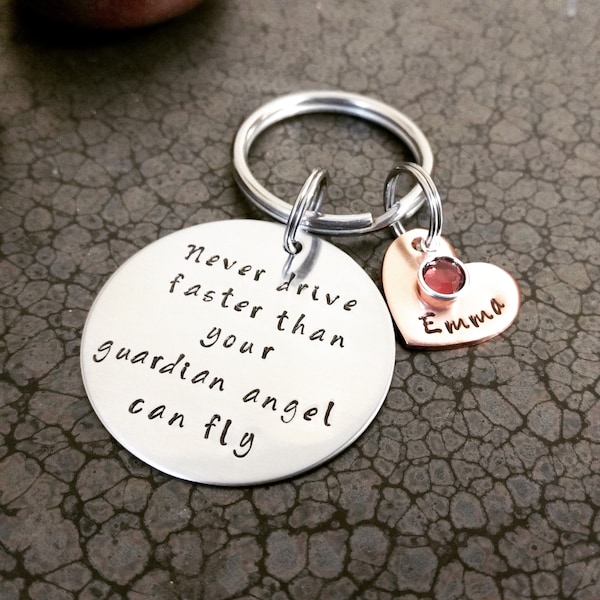 Personalized Guardian Angel Picture Keychain - Etsy